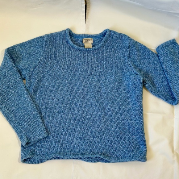 L.L. Bean | Sweaters | Very Cute And Warm Blue Sweater | Poshmark